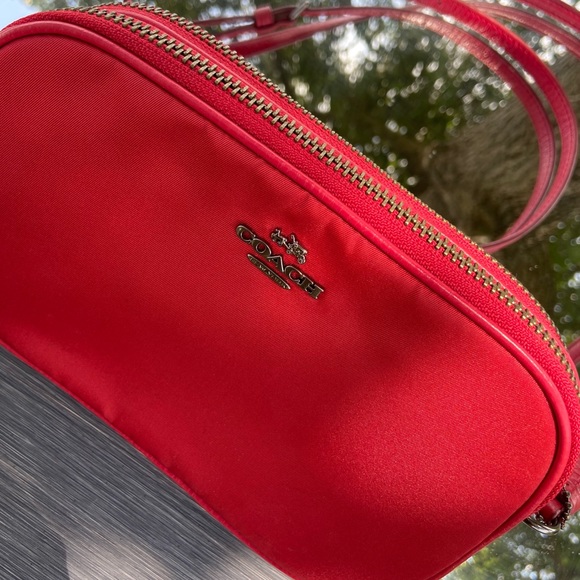 Coach | Bags | Coach Bright Red Small Crossbody | Poshmark